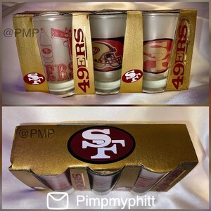 49ers Shot Glass Set - Etsy