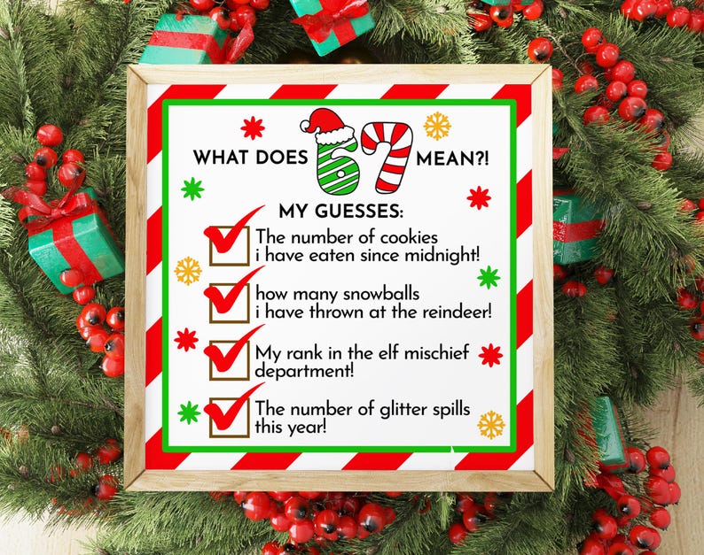 What Does 67 Mean Sign, Six Seven Viral Meme, Funny Christmas Elf Idea ...