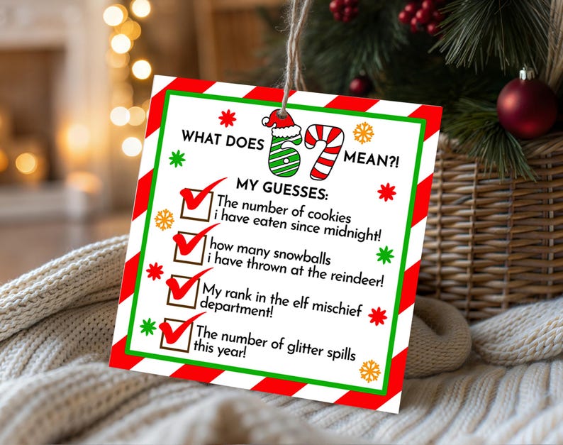 What Does 67 Mean Sign, Six Seven Viral Meme, Funny Christmas Elf Idea ...