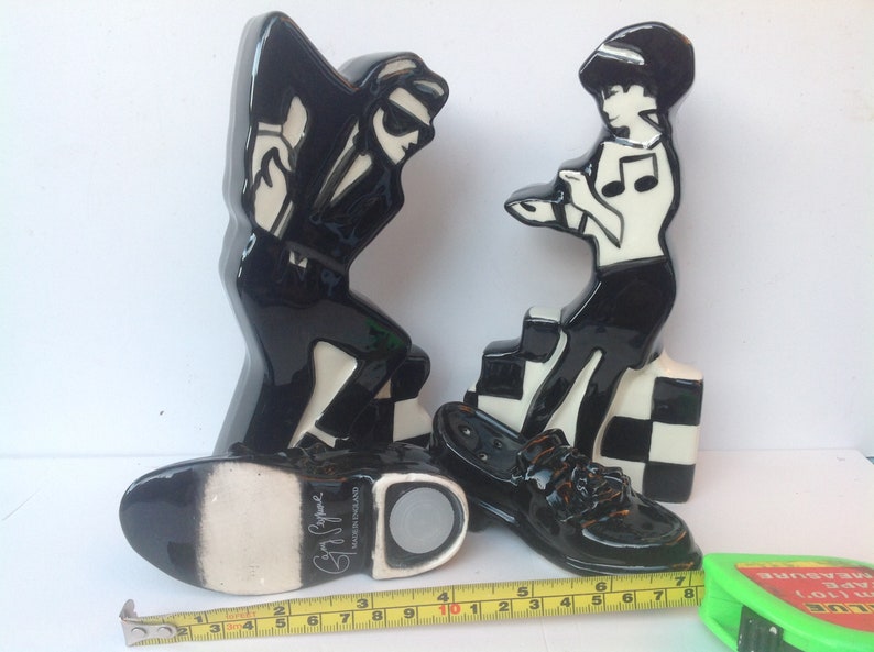Ska Salt and Pepper Gift Set.two Tone Dancers and Loafer Shoe Shakers ...