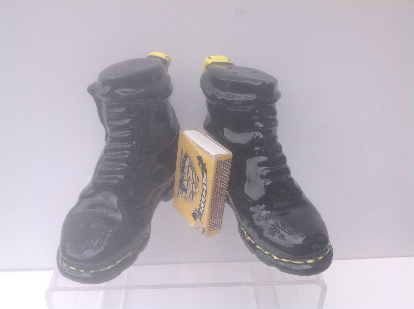 DM Boots Salt and Pepper Shaker Set. Cherry Red and Black Available ...