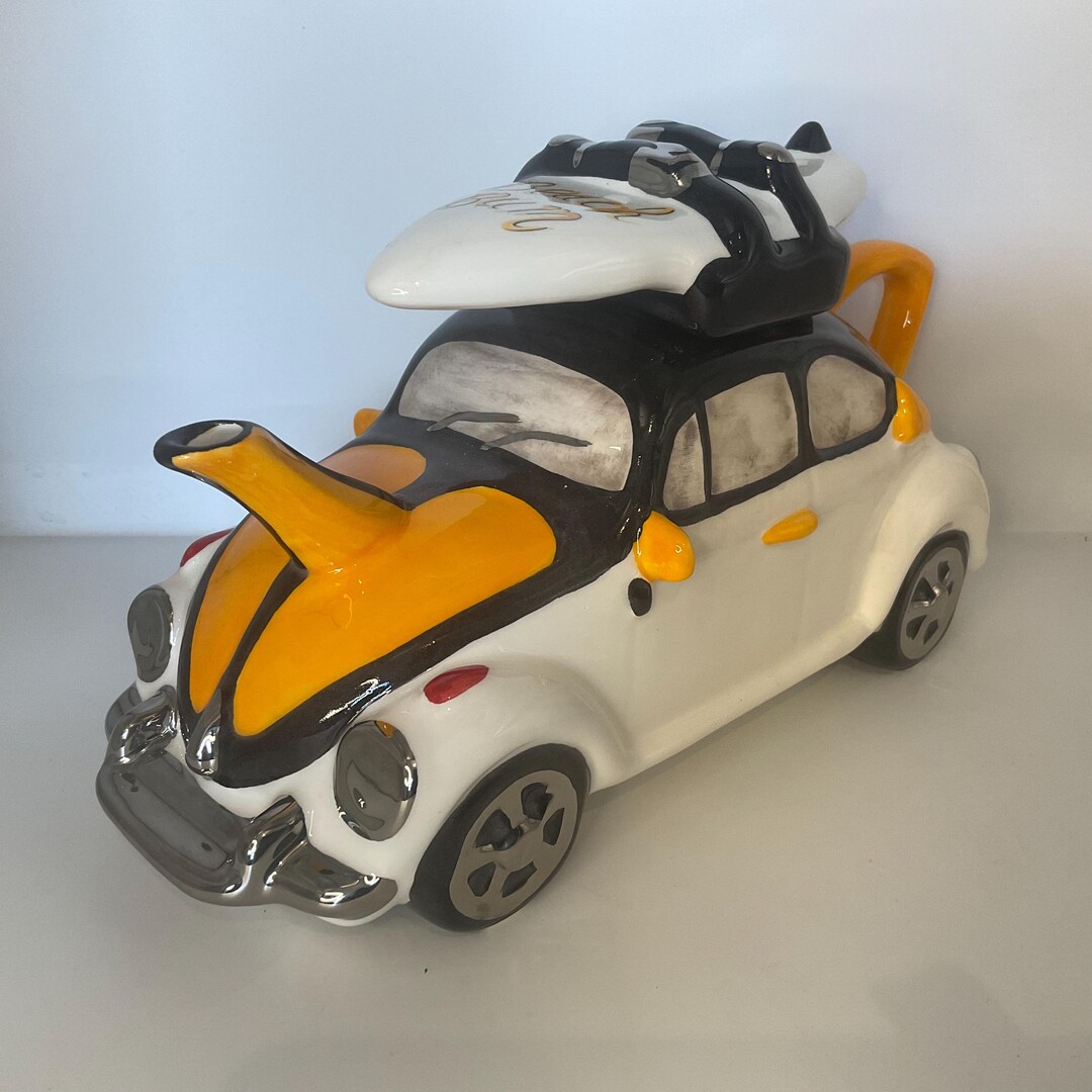 Beetle Bug Vw Car Teapot.surfing California Style ‘beach Bug’!.gary ...