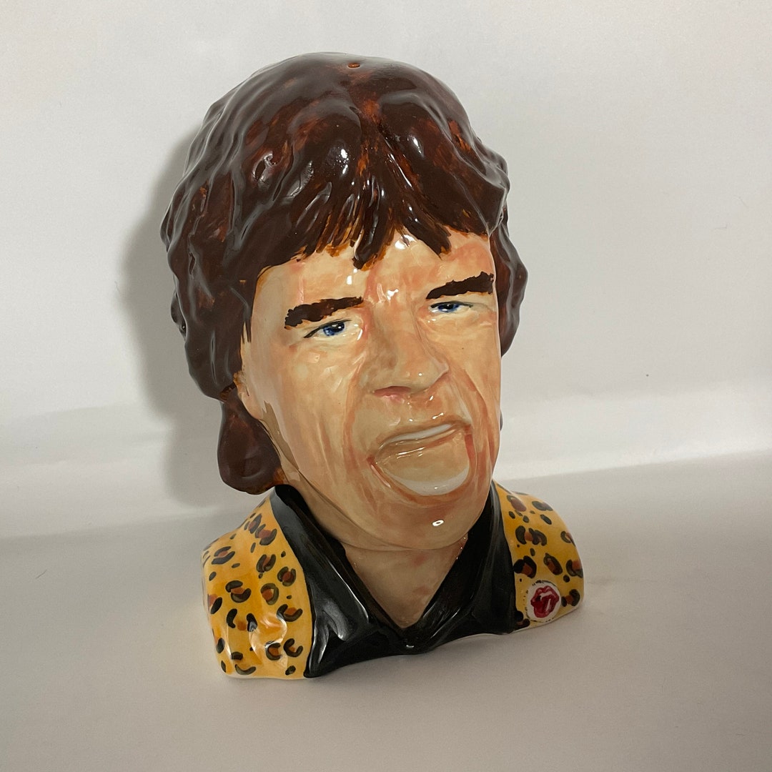 Mick Jagger Salt and Pepper Gift Set.ceramic Portrait of a Rock Icon ...