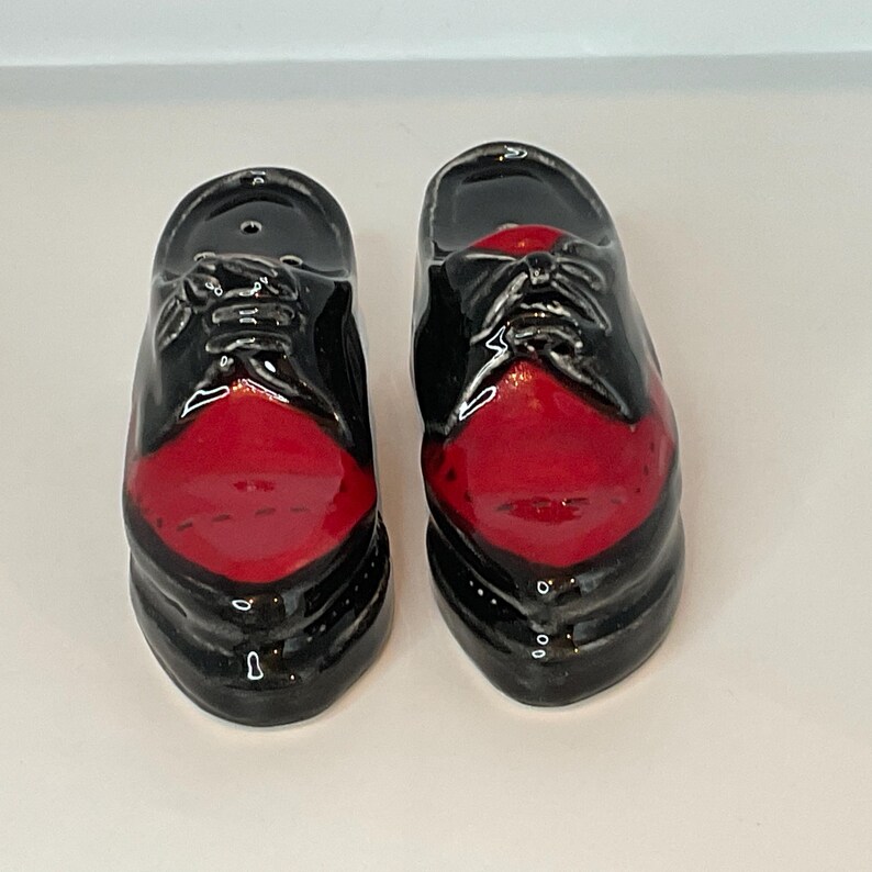 Shoe Shakers.rockabilly Dance Shoes.red and Black Pointed Creepers ...