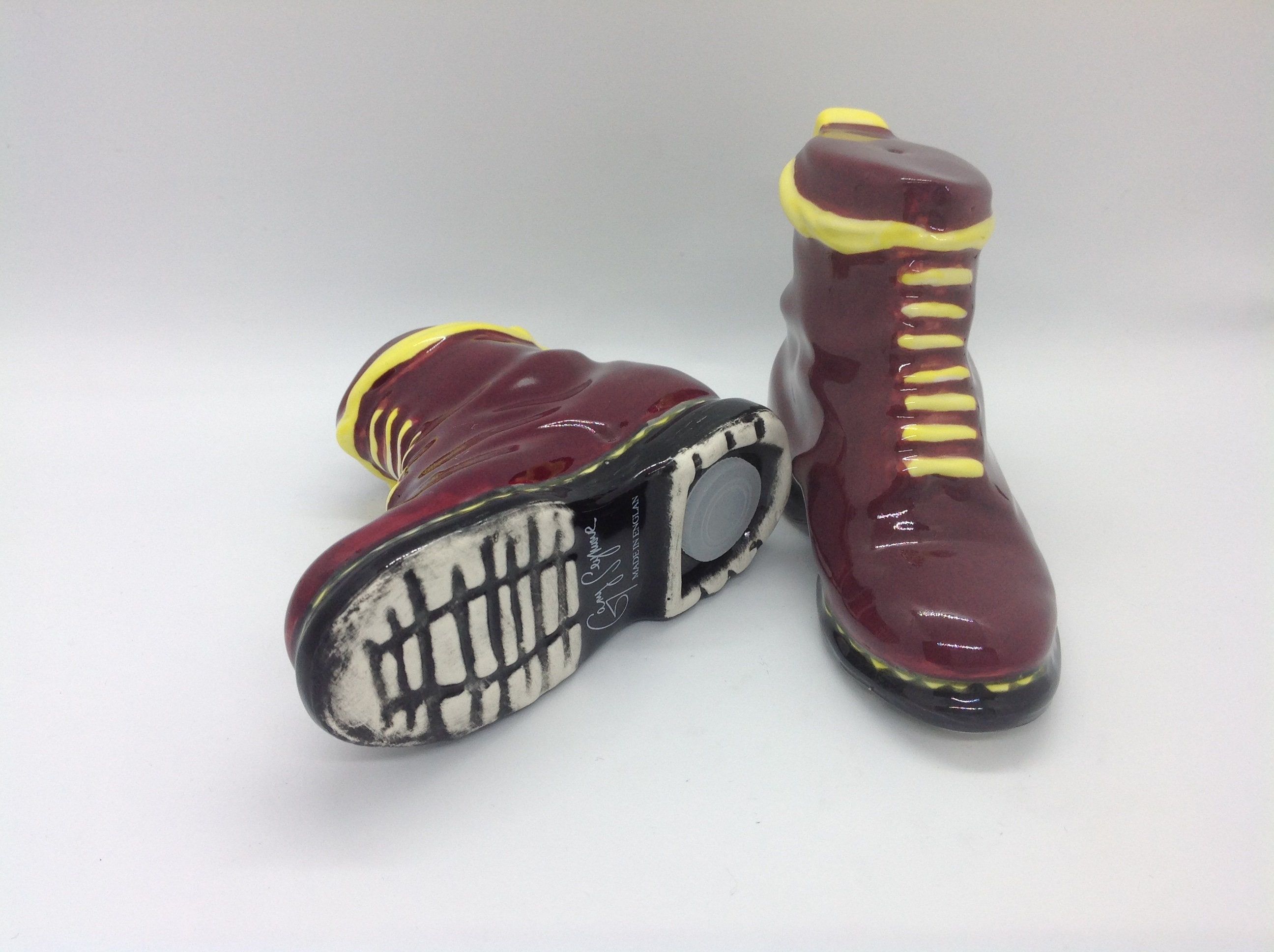 DM Boots Salt and Pepper Shaker Set. Cherry Red and Black Available ...