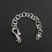 925 Sterling Silver Clasp Hook Adjustable Chain Clasps 22K Gold Vermeil ...