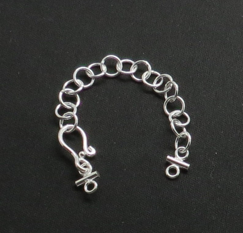 925 Sterling Silver Clasp Hook Adjustable Chain Clasps 22K - Etsy