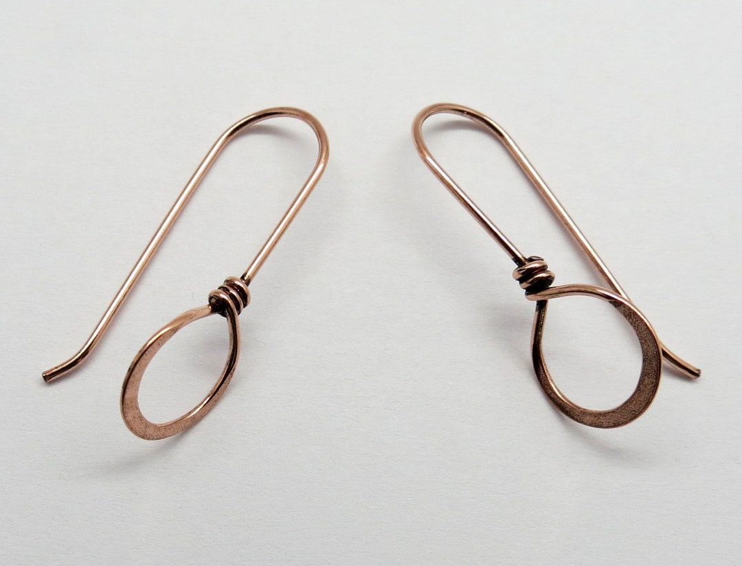 4 Pieces Copper Earring Hooks Copper Antique Ear Wire Jewelry Supplies ...