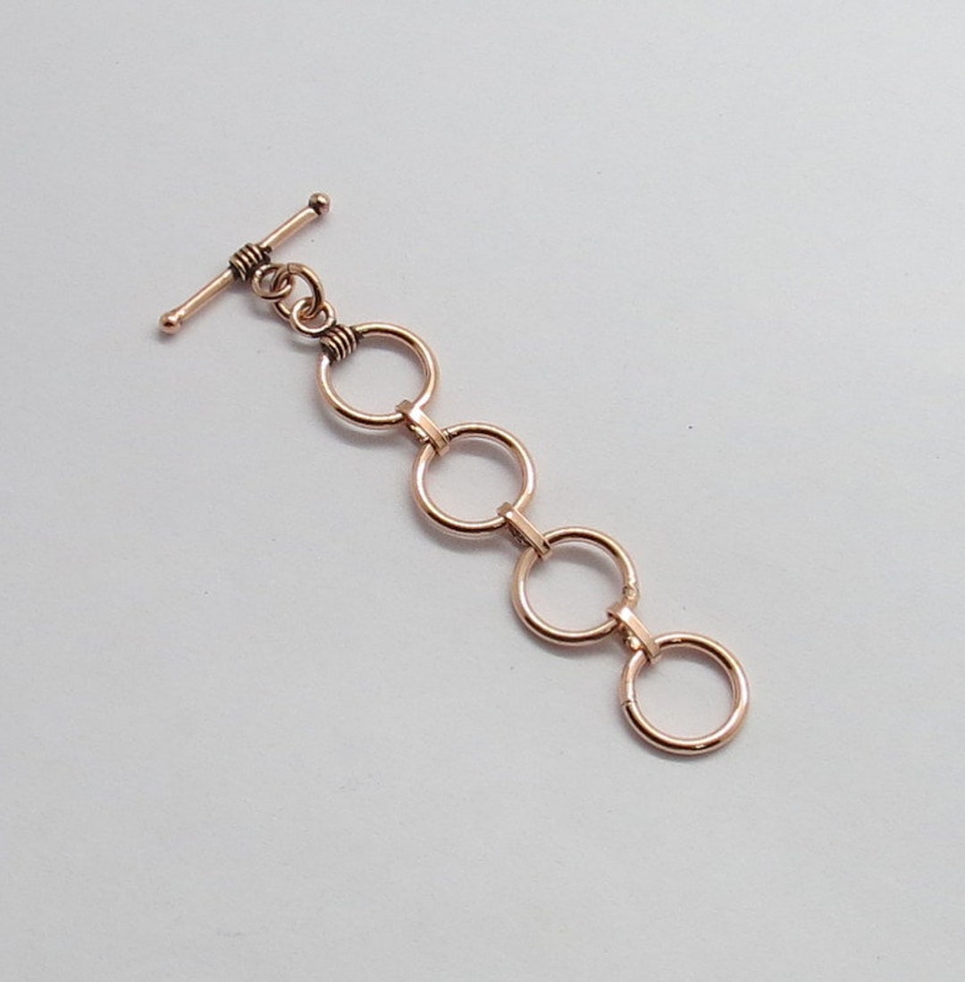 2 Pieces Toggle Clasp Copper Oxidised Adjustable Chain Toggle Clasp ...