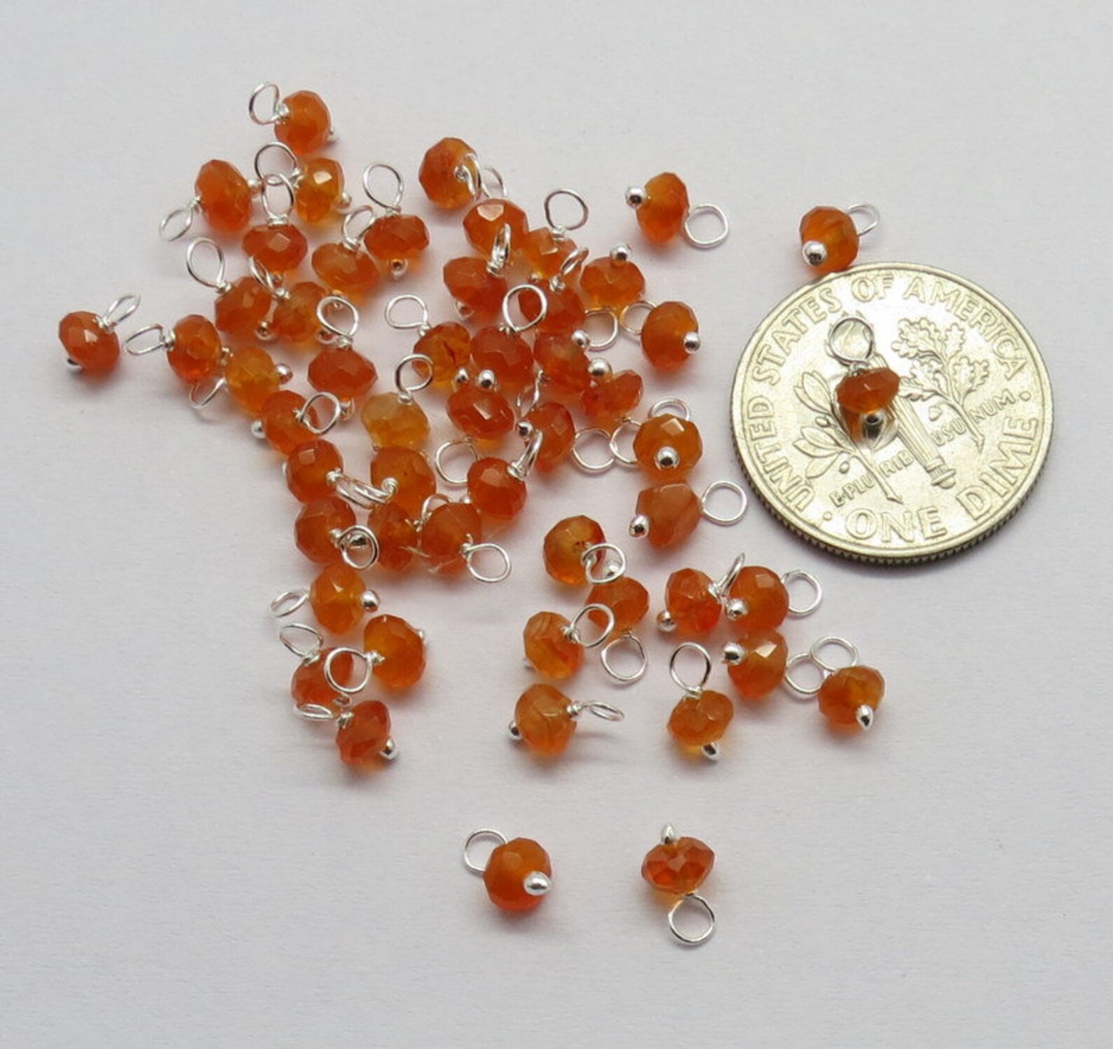 Dangle Charms Wire Wrapped Pendant Carnelian Small Dangle | Etsy