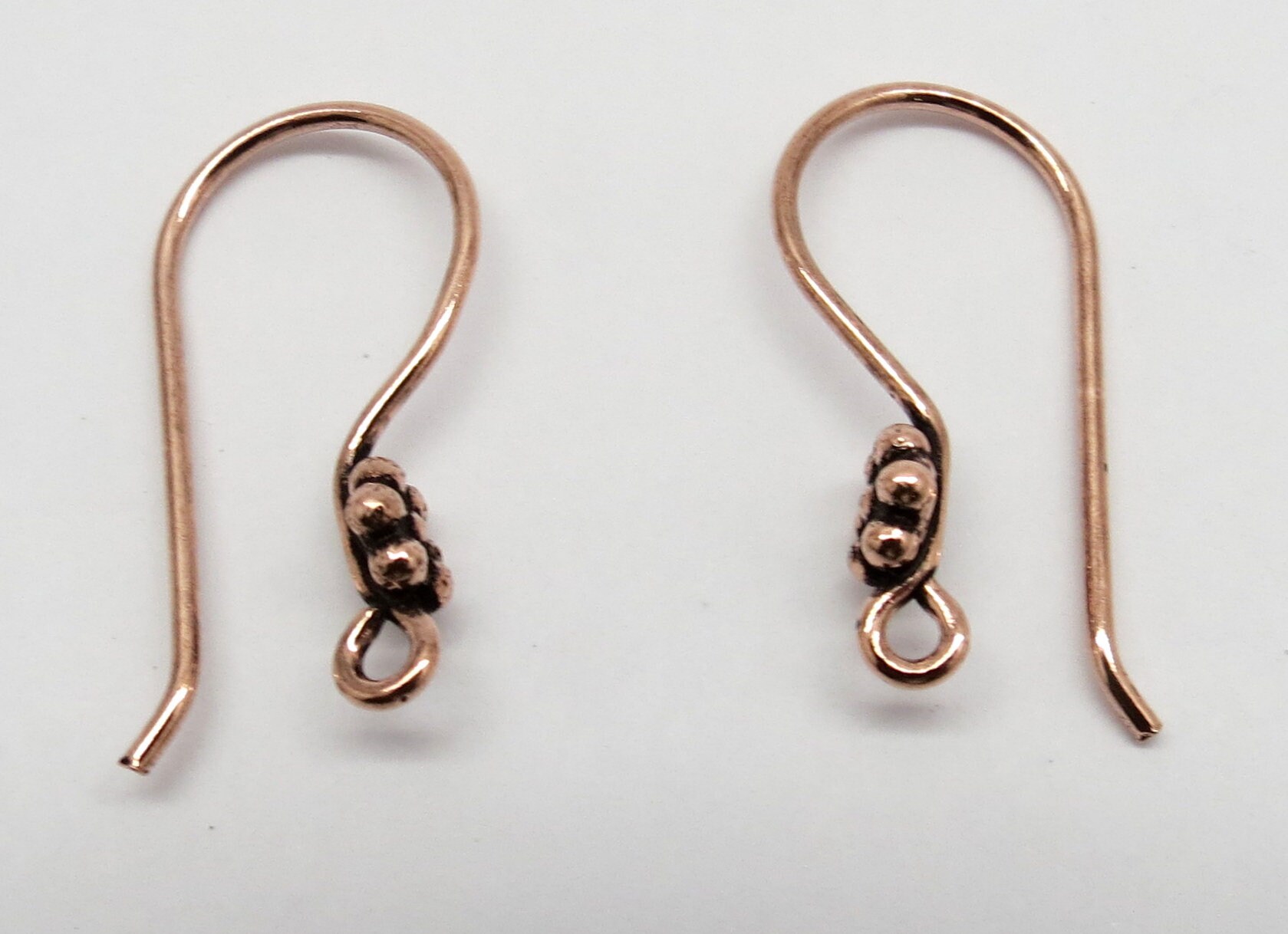 4 Pieces Copper Earring Hooks Copper Antique Ear Wire Jewelry Supplies ...