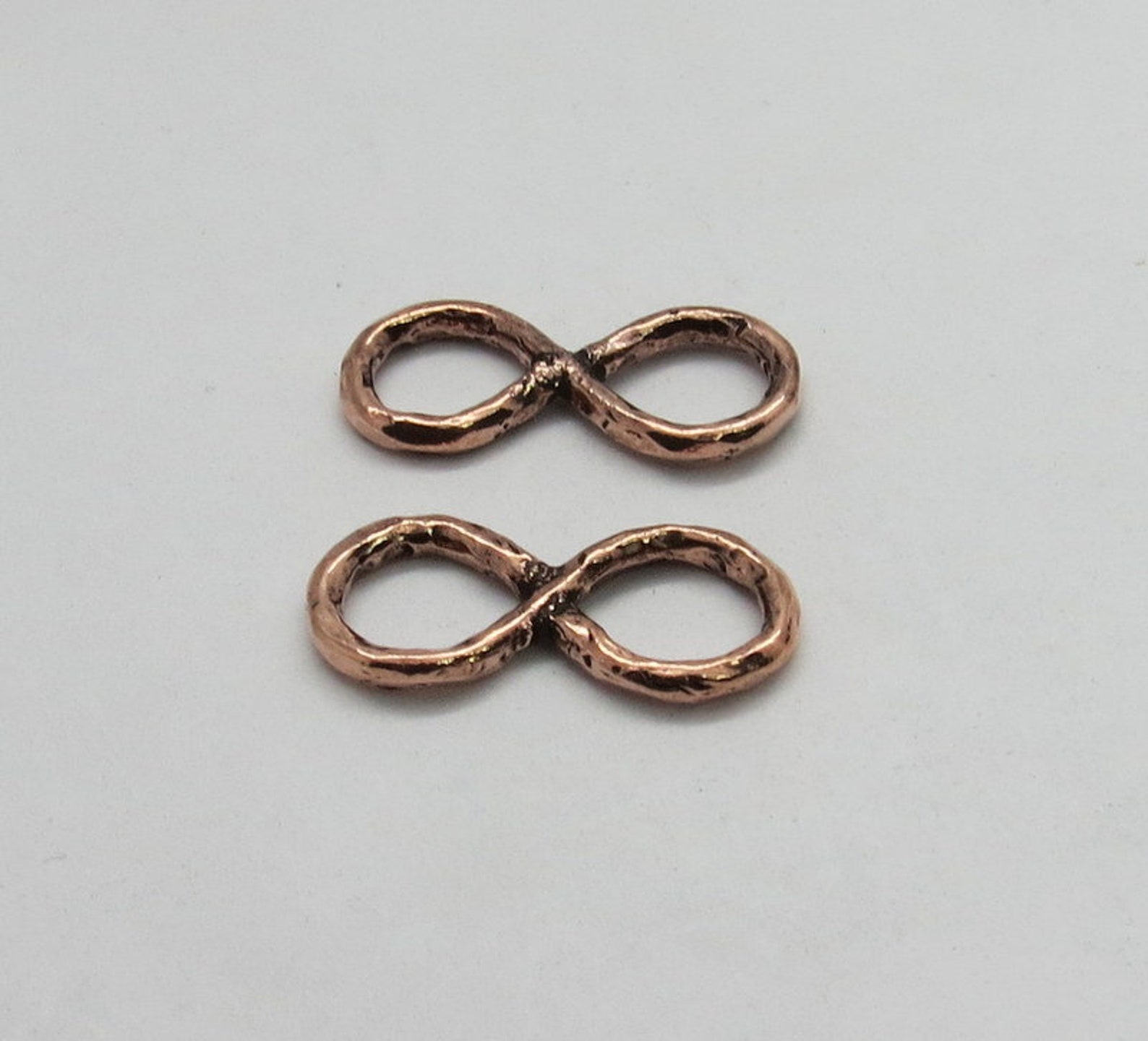2 Pieces Copper Infinity Symbol Charm Pendant Connectors 23mm - Etsy
