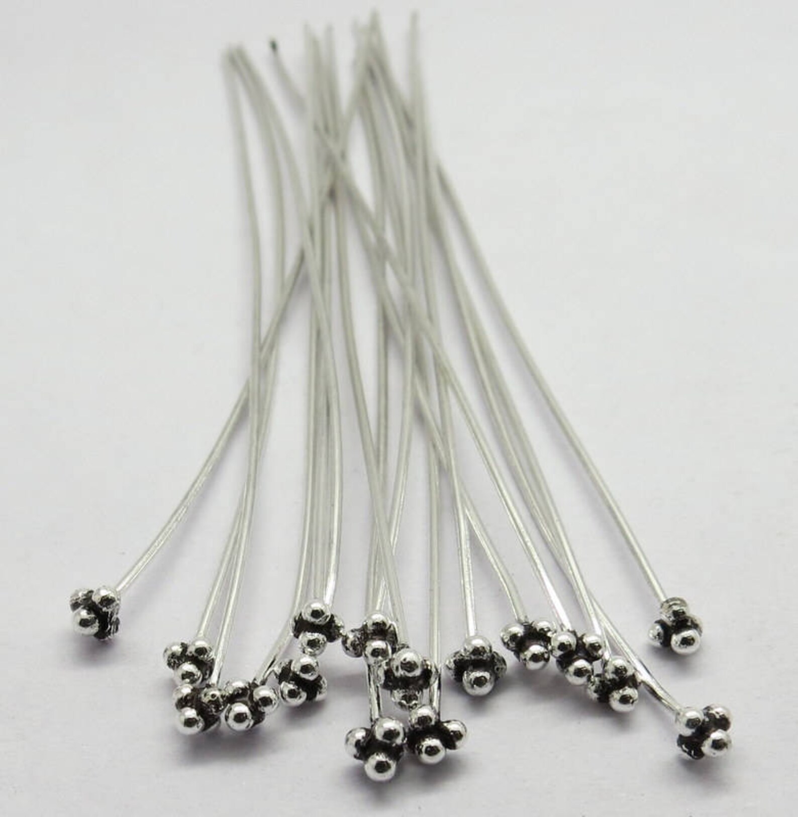 10 Pieces Headpins 925 Sterling Silver 70mm Long 22 Gauge Wire - Etsy