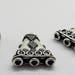 2 Pieces 925 Sterling Silver Bali Beads Connector 16 Mm Multi Strand ...
