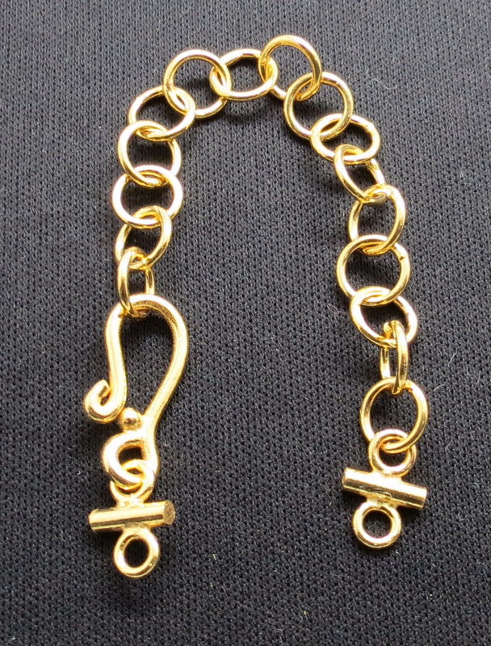 925 Sterling Silver Clasp Hook Adjustable Chain Clasps 22K - Etsy