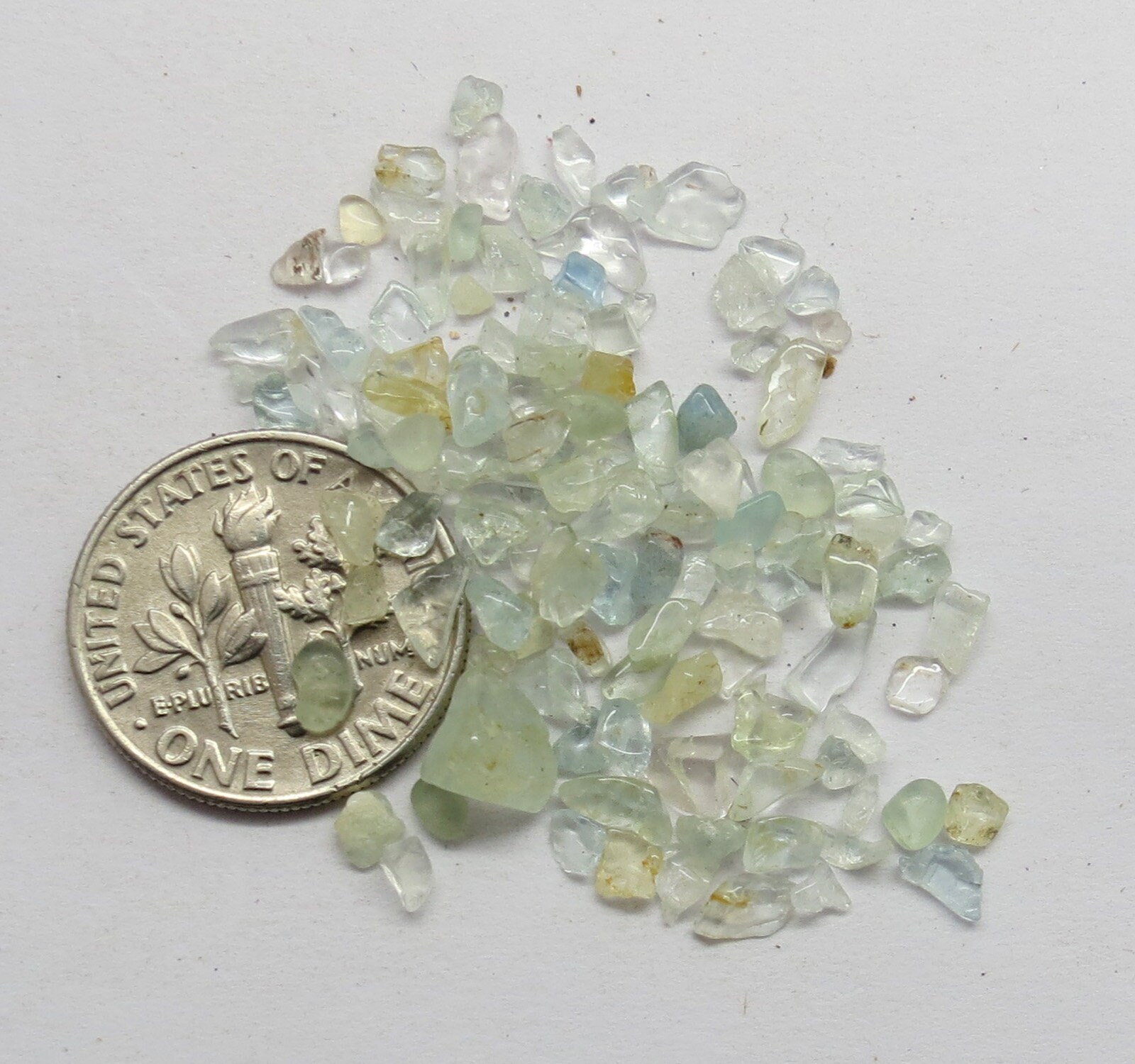 Poussière naturelle de pierre gemme dégringolade Pierre | Etsy