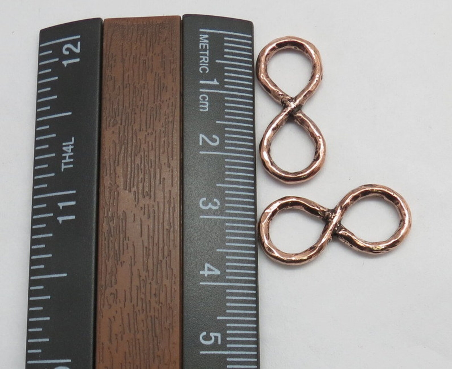 2 Pieces Copper Infinity Symbol Charm Pendant Connectors 23mm Long ...