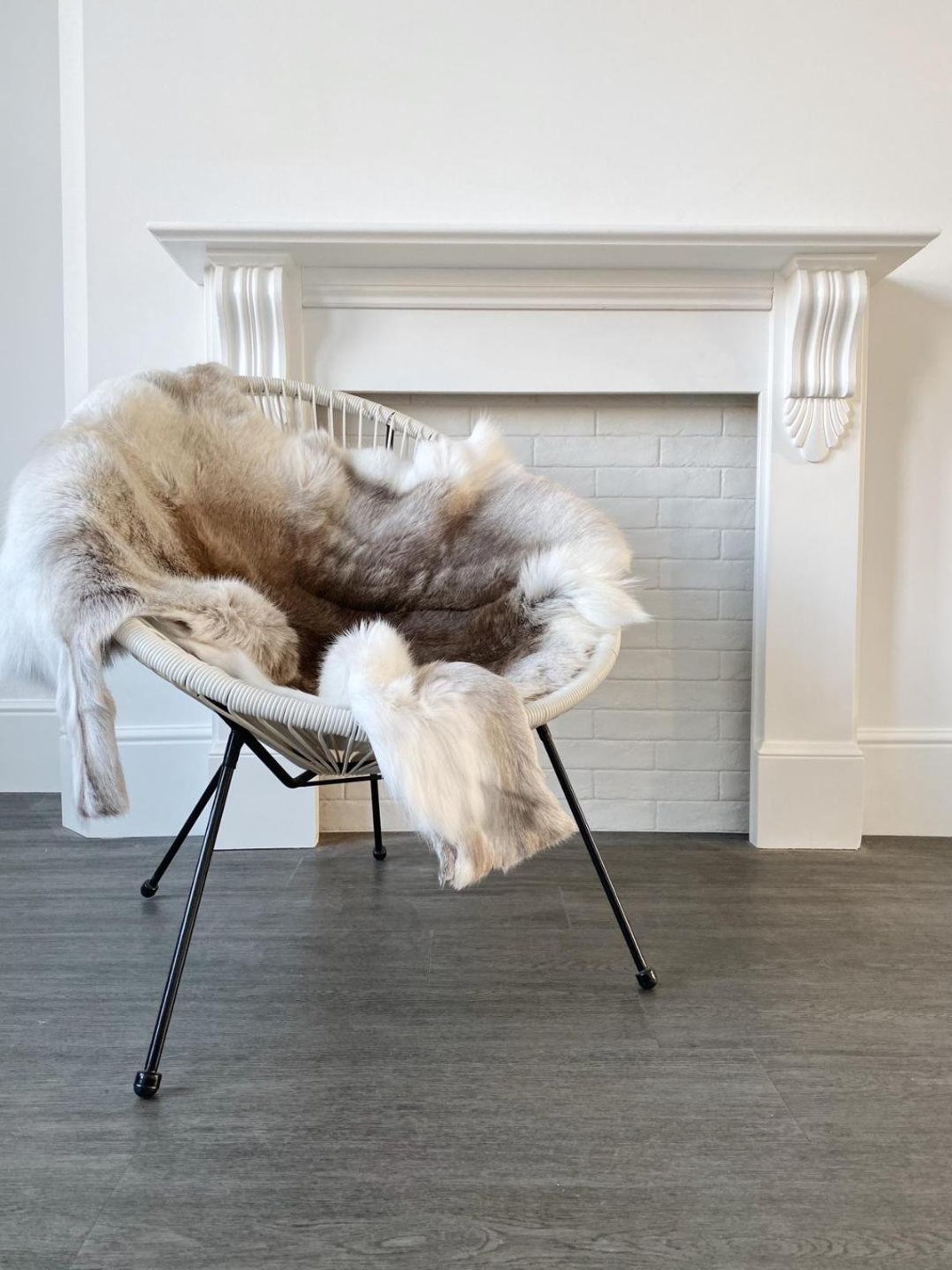 XL Large Rare Breed Finnish Reindeer Hide Throw Rug Hide - Etsy