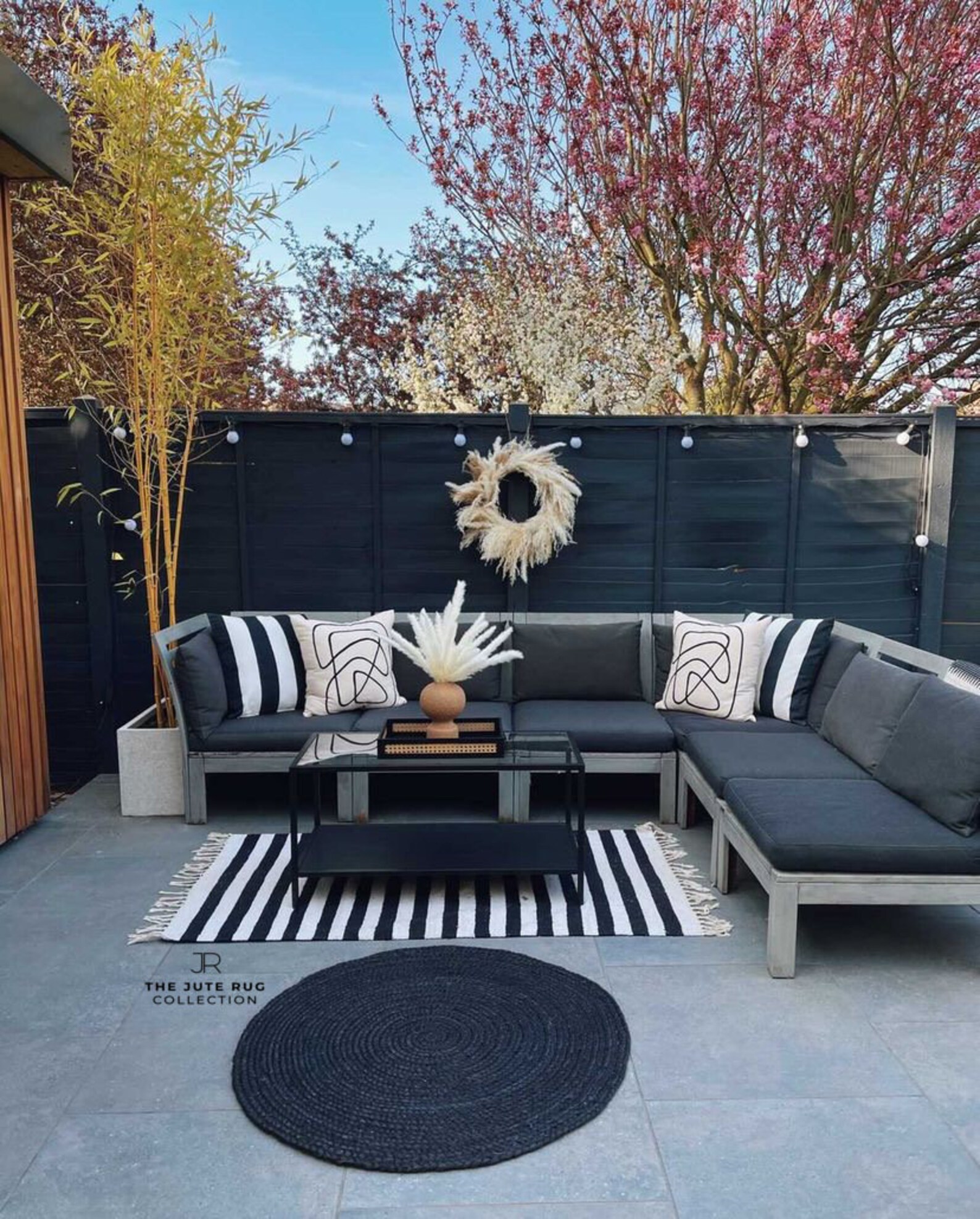 Braided Rug/ Black Jute Rug/ Braided Jute/ Circular/ Round Jute Indoor ...