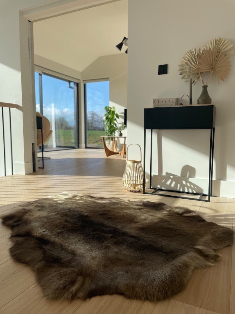 Reindeer Hide/ Reindeer Rug/ Rare Breed Finnish Reindeer Hide Rug Throw ...