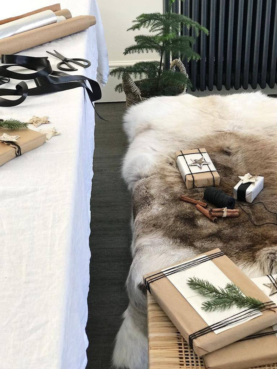 XL Rare Breed Finnish/ Nordic Reindeer Hide Throw Rug Hide | Etsy