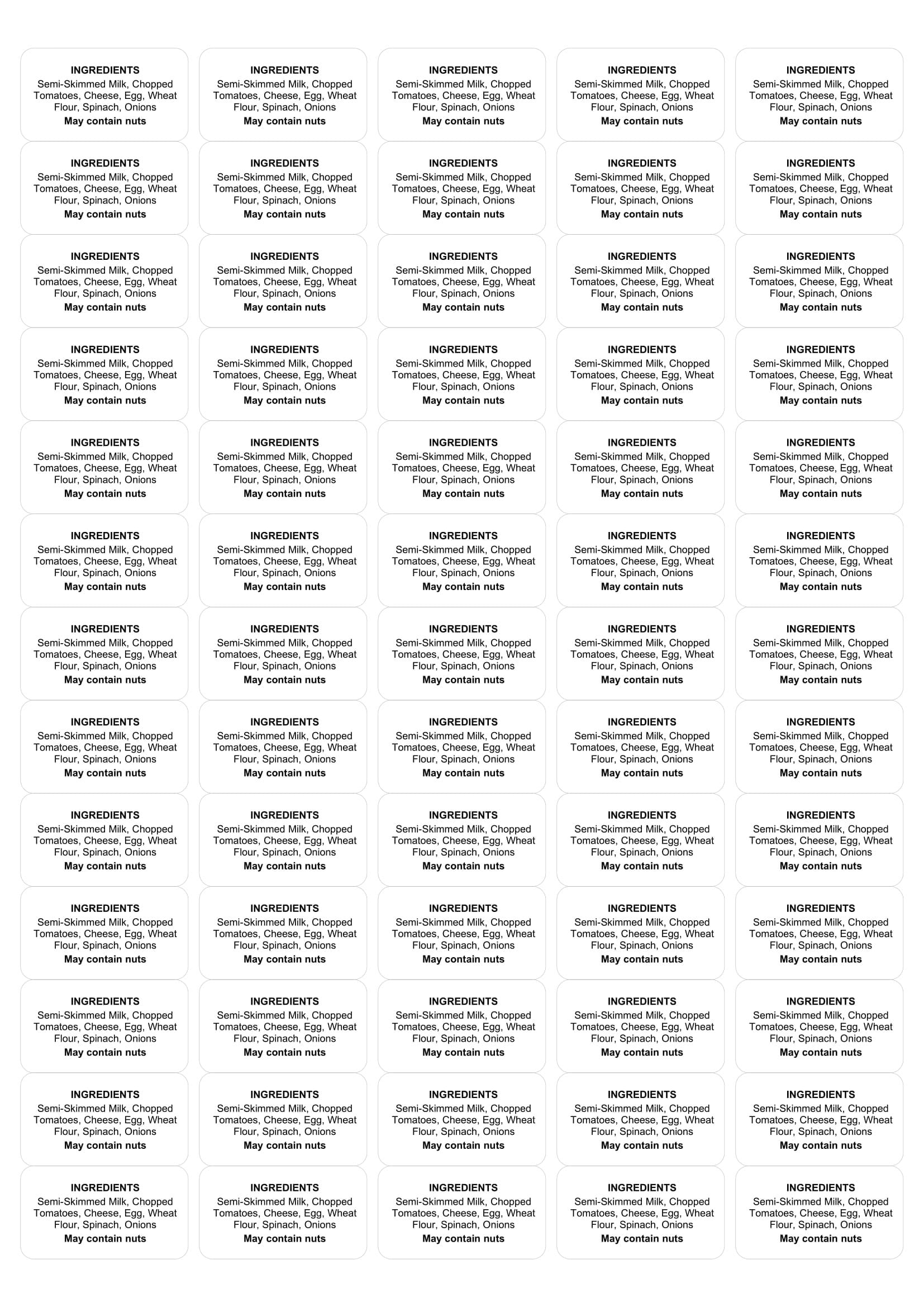 Personalised Address Labels / Stickers Pre Printed 65 per Sheet (38.1 X ...