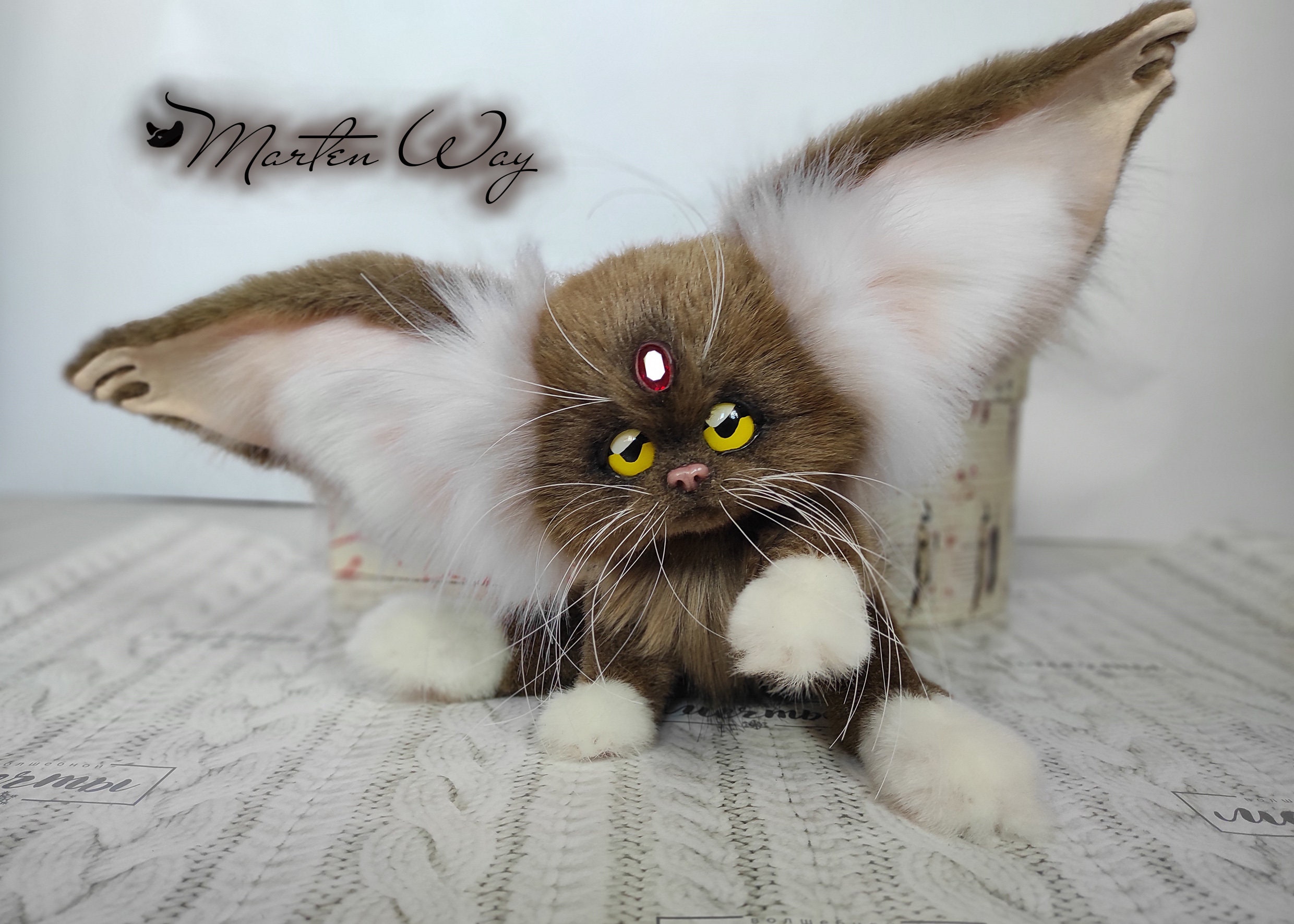 Cabbit Ryo-Ohki rabbit cat bunny | Etsy