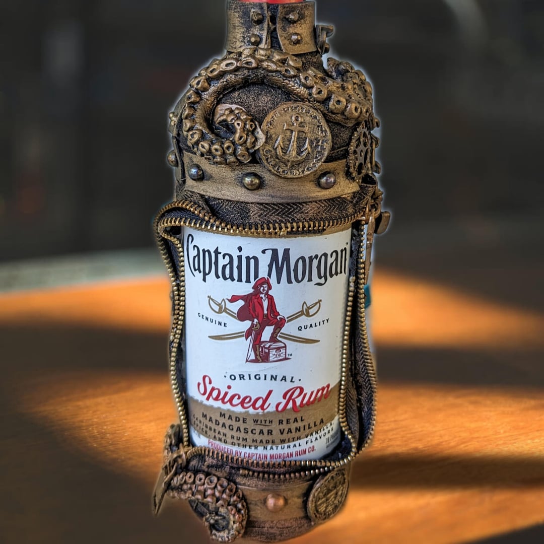 Liquor Bottle, Steampunk Liquor Bottle, Captain Morgan Bottle ...