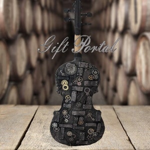 Steampunk Violin, Customized Violin, Decorated Violin, Steampunk Gift ...