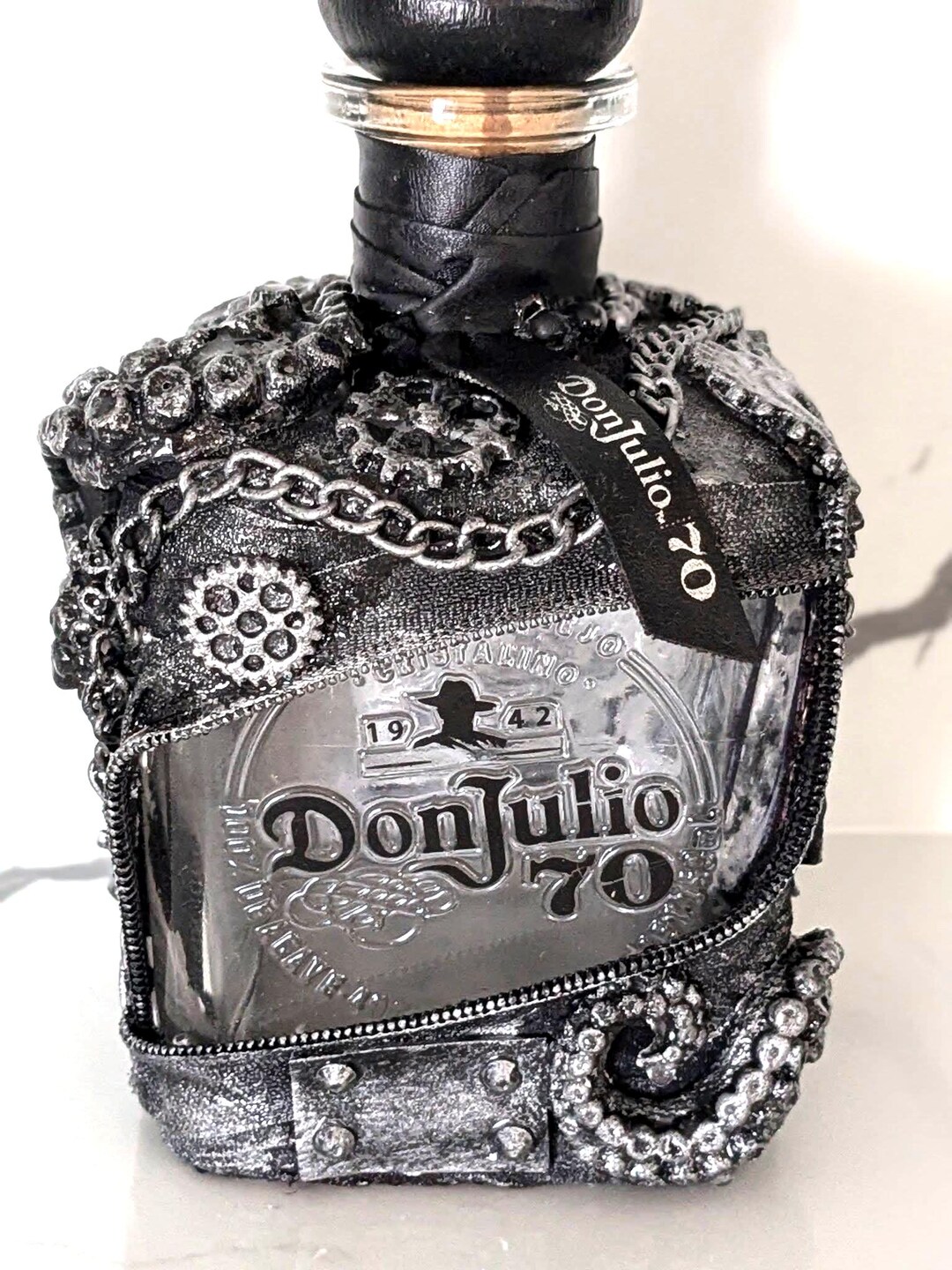 Ready to Ship! Don Julio 70 Bottle, Steampunk Bottle, Tequila Bottle ...