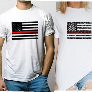 Red Line Shirt, Red Line Flag, Fire Dept Hoodie, Firefighter T-shirt ...