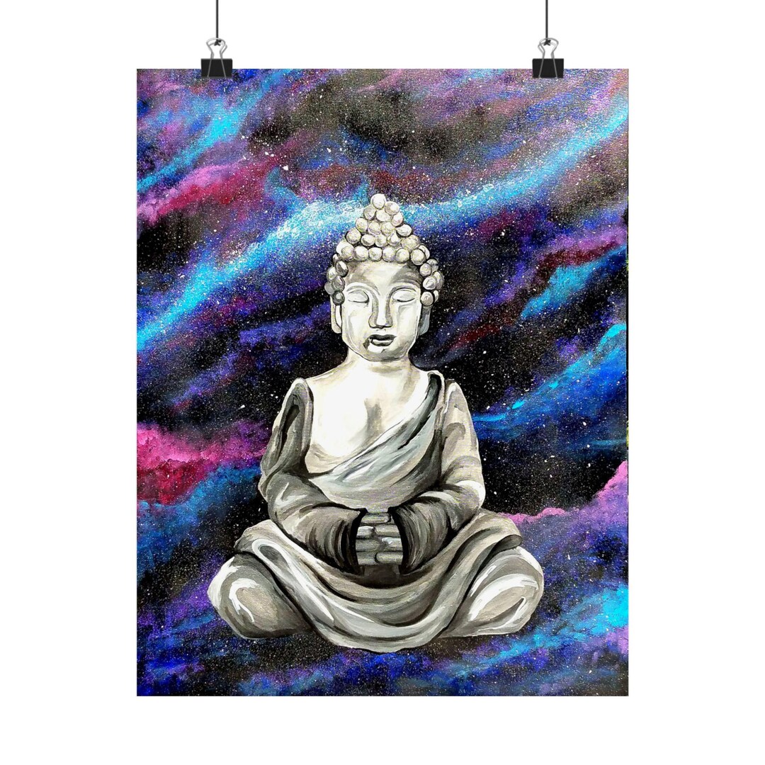 Buddha Meditation Art Print | Matte Vertical Posters, Yoga Decor ...