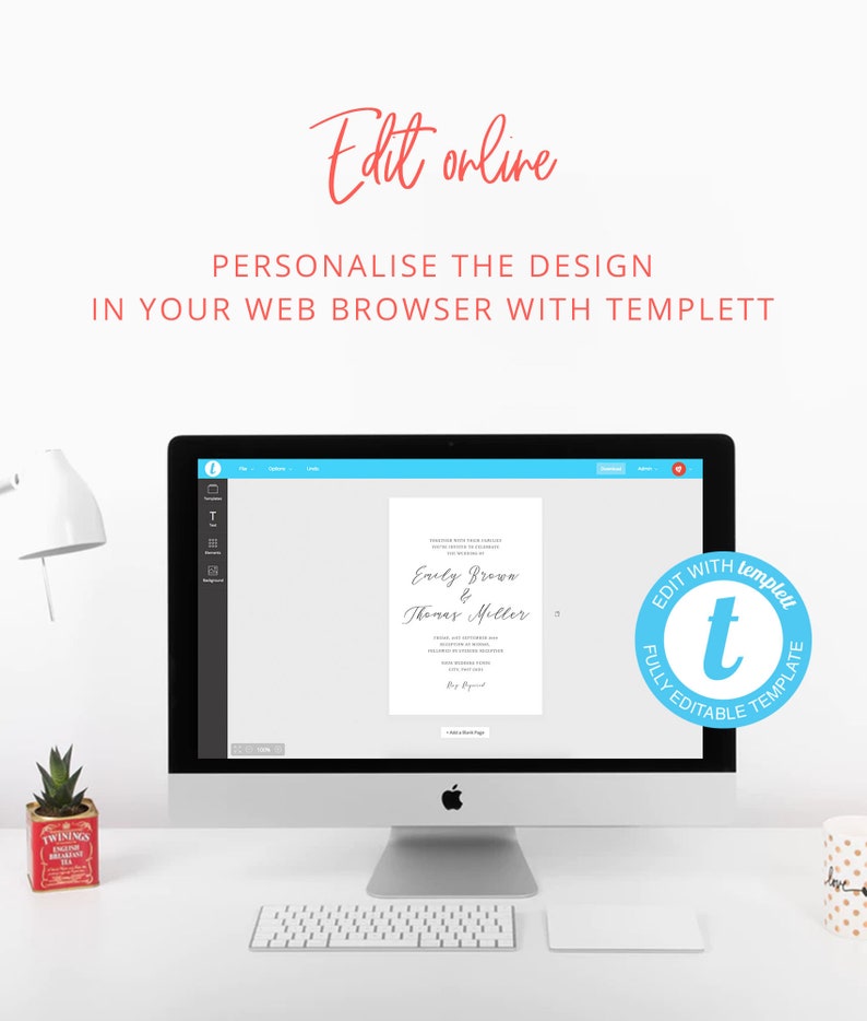 Transparent Wedding Invitation Template Clear Wedding Invite - Etsy