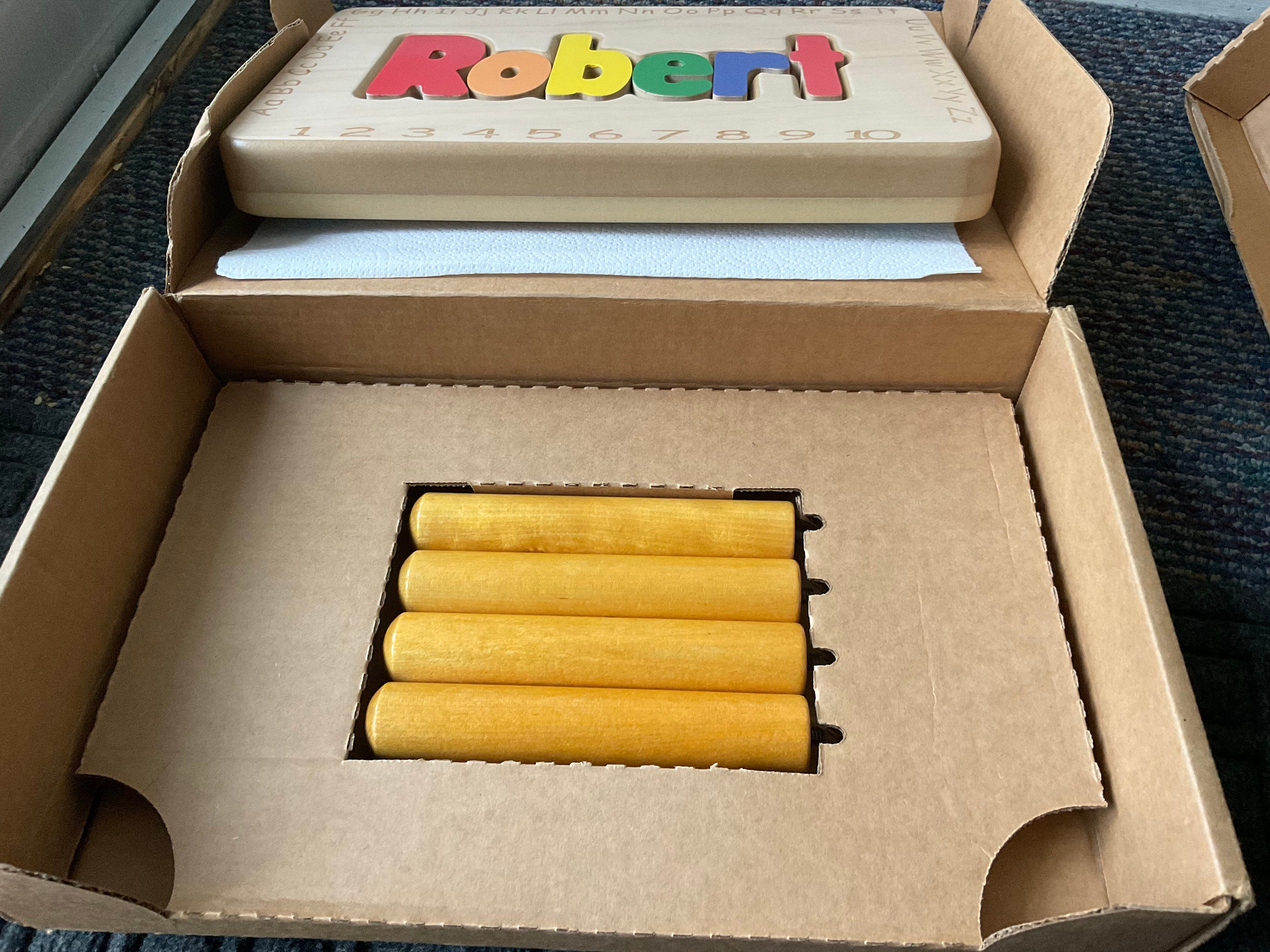 Robert Wood Puzzle Stool - Etsy