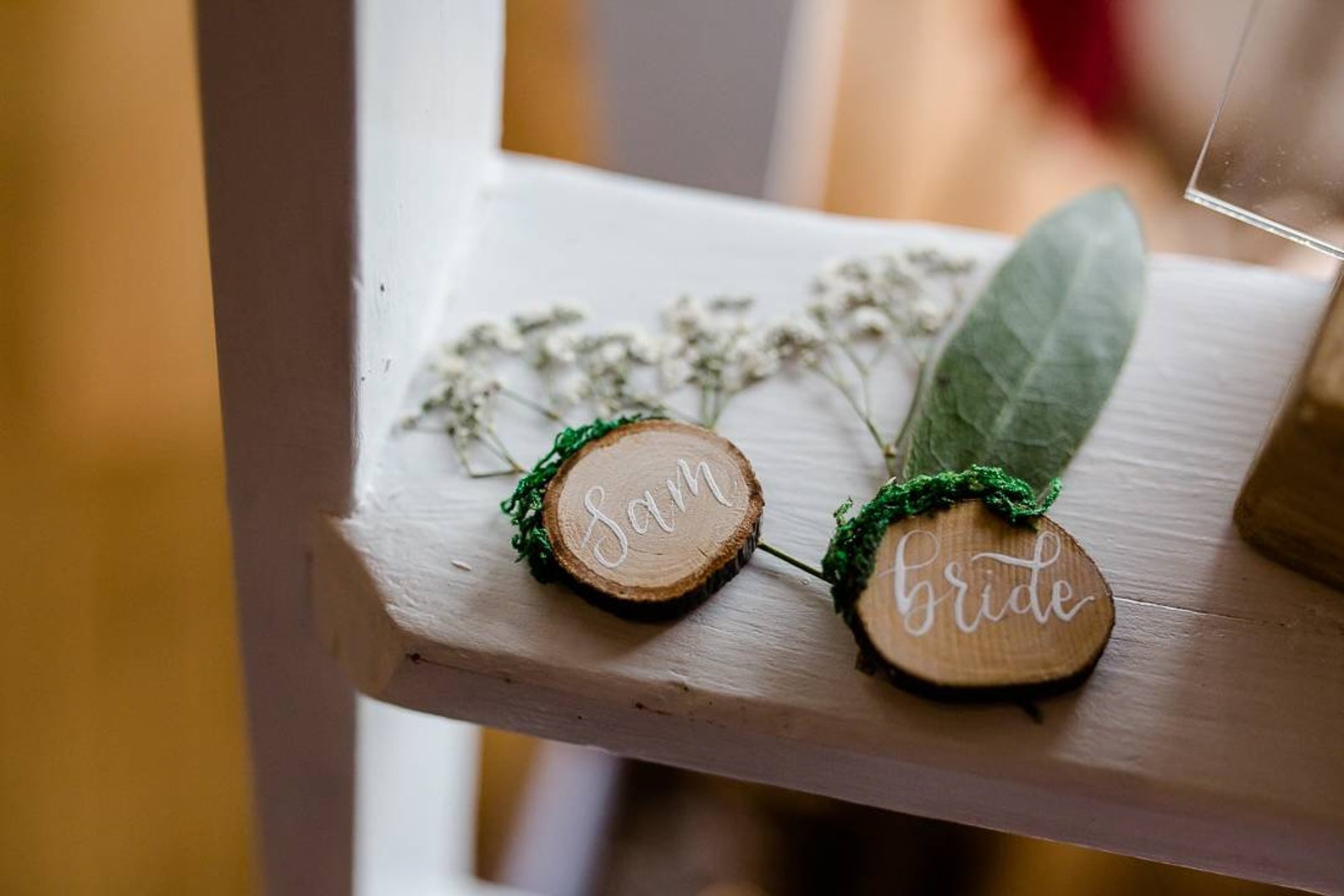 Wooden Slice Name Cards Rustic Name Setting Wooden - Etsy UK