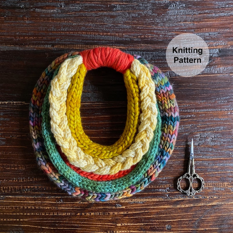 Knitted Necklace Pattern - Etsy