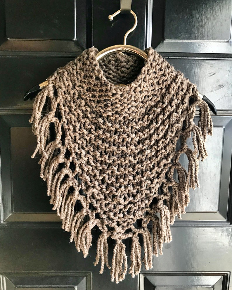 Birch Bandana Scarf Knitting Pattern - Etsy