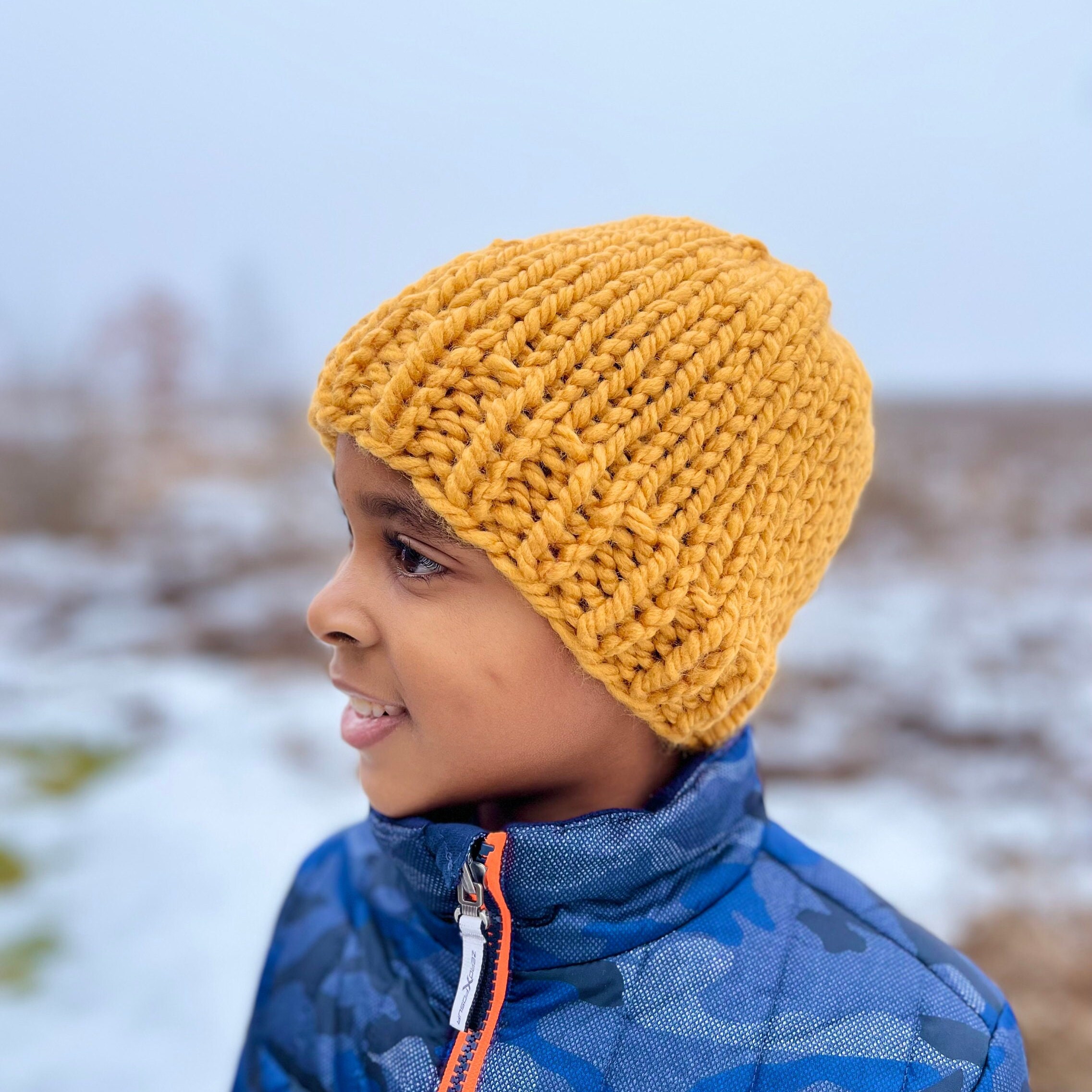 Basically Awesome Beanie Knitting Pattern - Etsy