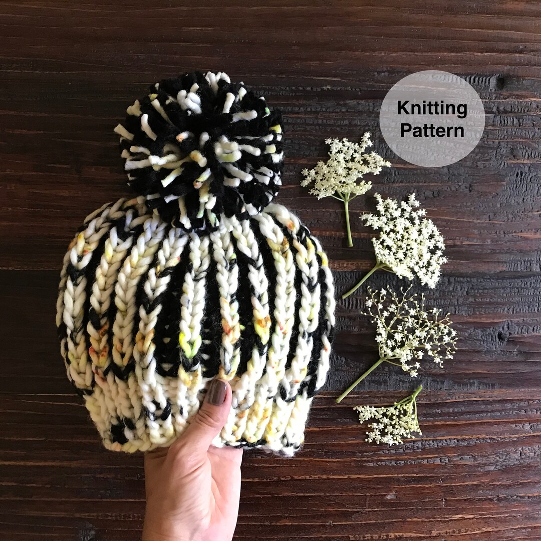 Beeline Beanie Knitting Pattern - Etsy