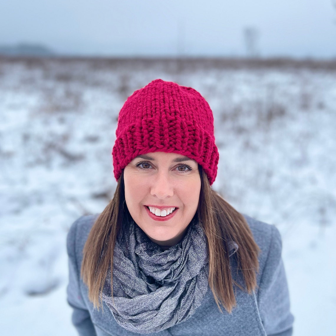 Basically Awesome Beanie Knitting Pattern - Etsy