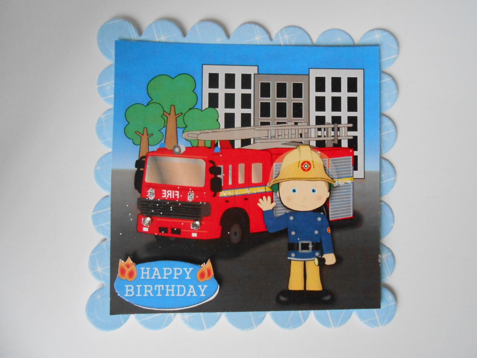 Pack 2 Fireman Fred Embellishment Toppers for Cards and Crafts - Etsy