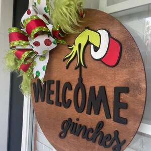 Welcome Grinches Door Hanger - Etsy