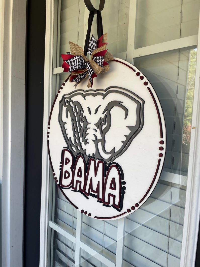 Wooden BAMA Door Hanger - Etsy