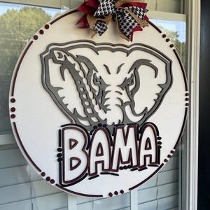 Wooden BAMA Door Hanger - Etsy