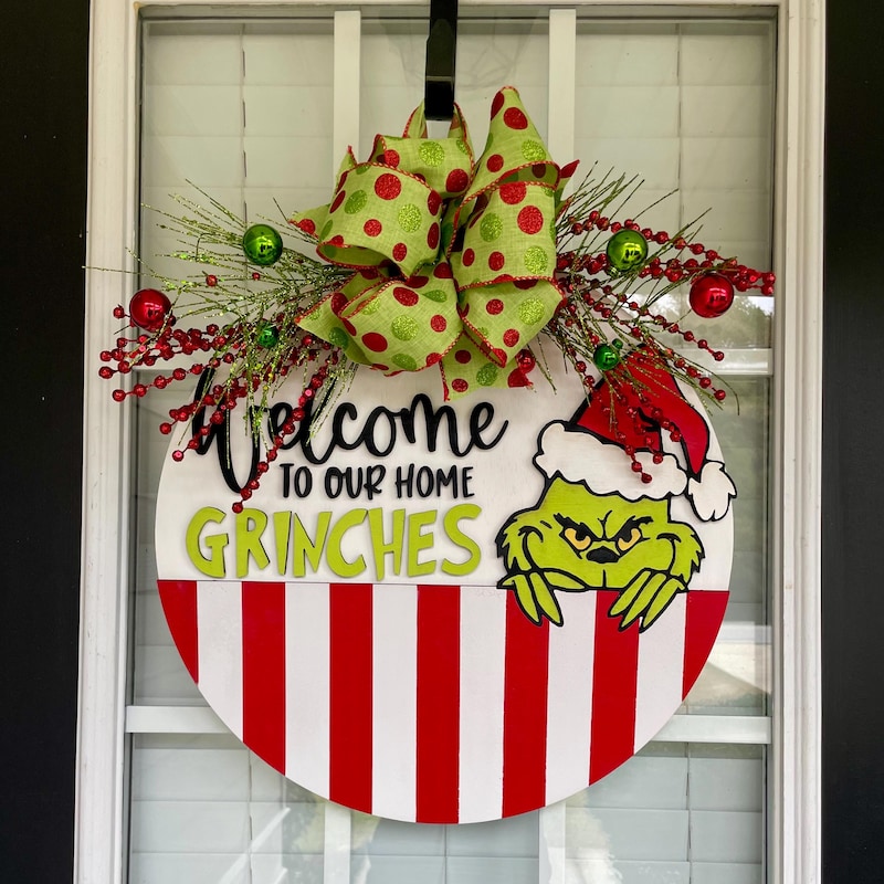 Grinch Front Door - Etsy