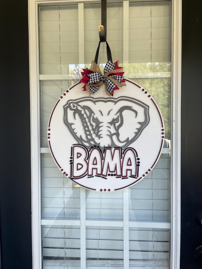 Wooden BAMA Door Hanger - Etsy