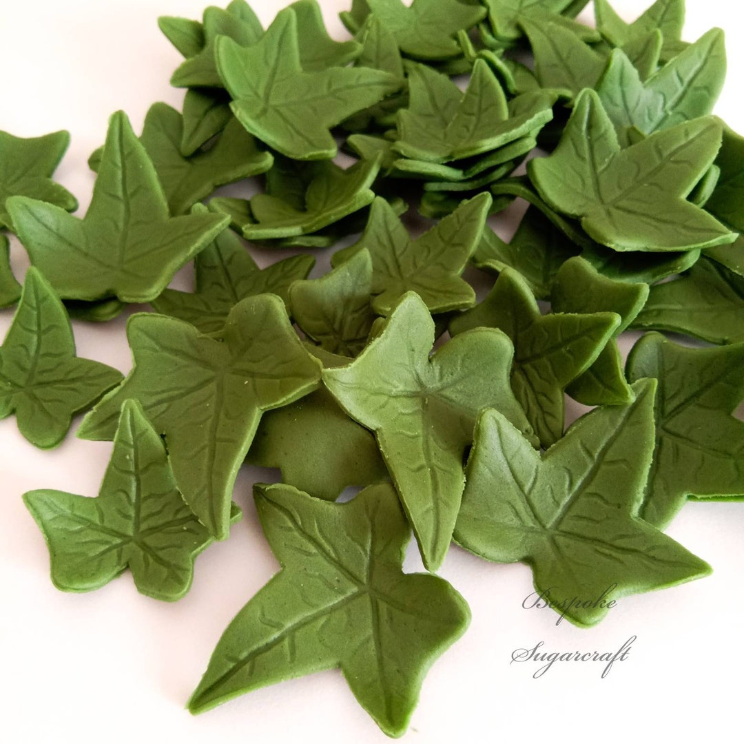 Sets of Sugar Craft Ivy Leaves Made to Order Cake Topper UK - Etsy Canada