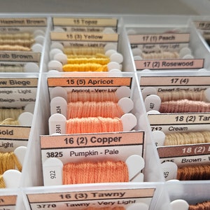 DMC Floss Embroidery Organization System Set: Printed Stitch Organizer - Etsy