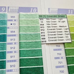 DMC Floss Embroidery Organization System | DMC Thread Charts PDF ...