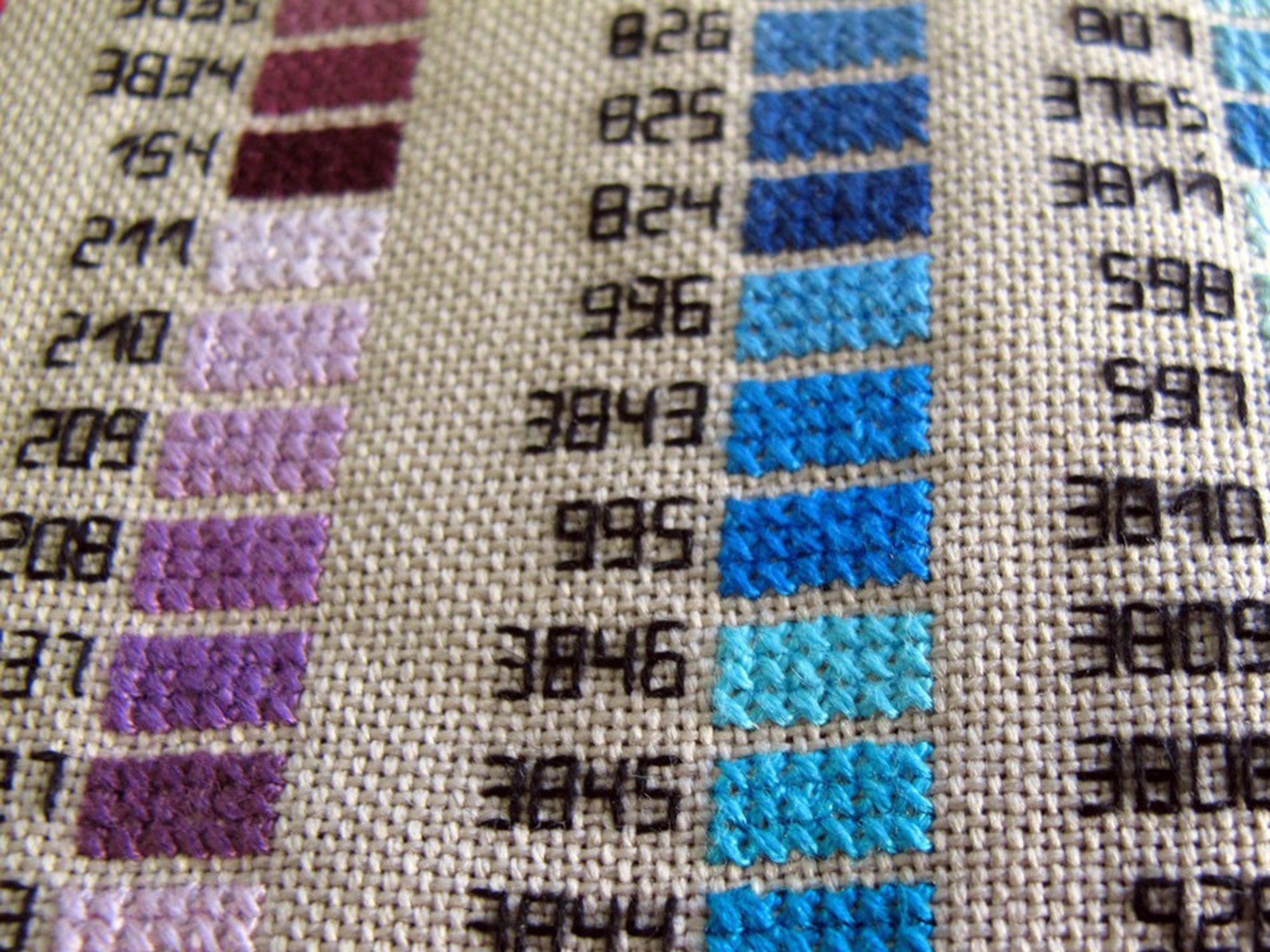 KIT DMC Threaded Color Card Cross Stitch - Etsy Australia